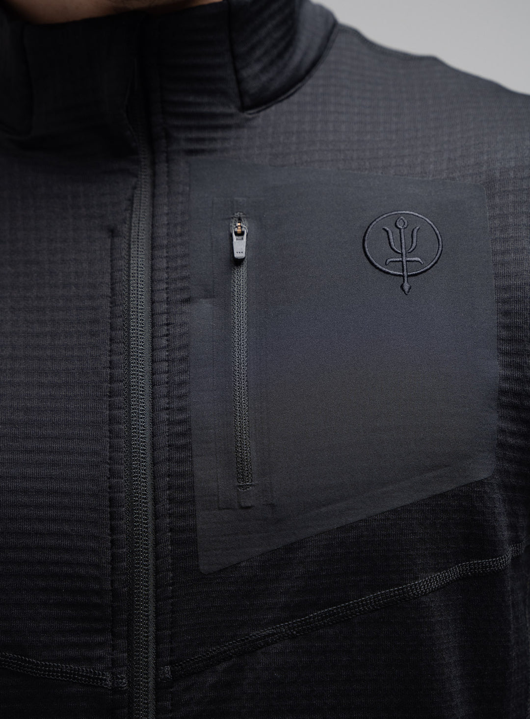 Siege Tech Fleece Full Zip | Black Insulated Mid Layer | ThruDark