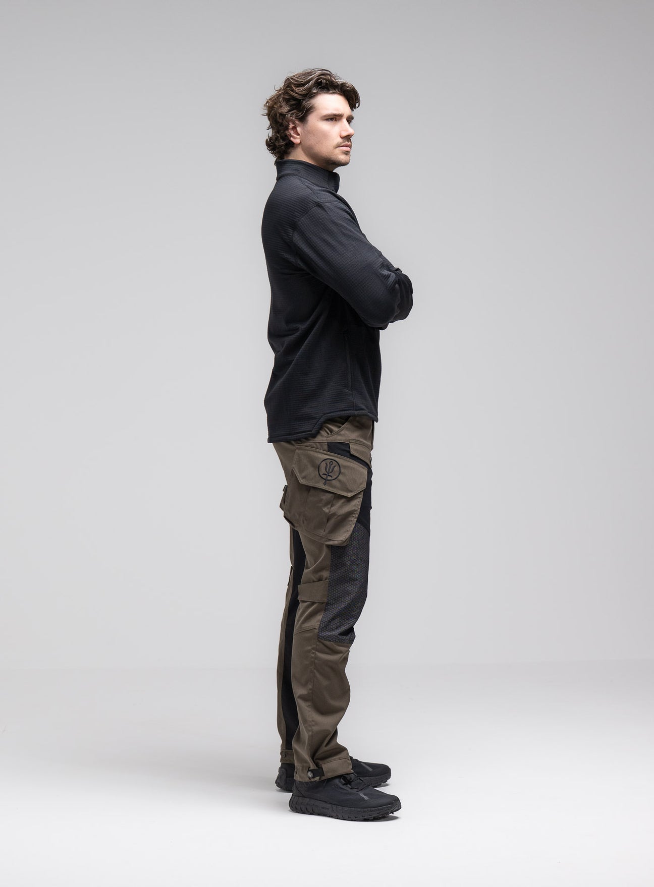 Siege Tech Fleece Full Zip | Black Insulated Mid Layer | ThruDark