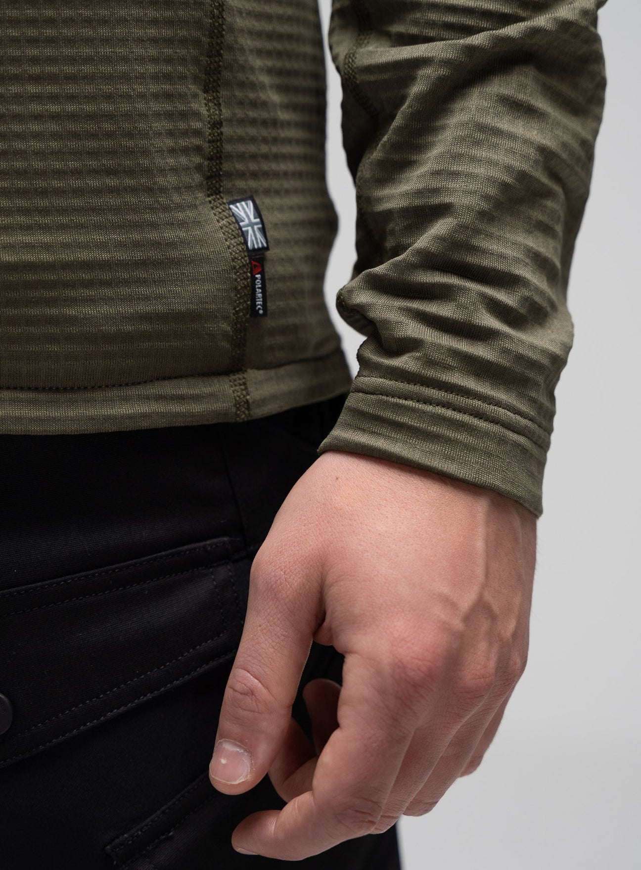 Siege Tech Fleece Half Zip | Green Insulated Mid Layer | ThruDark