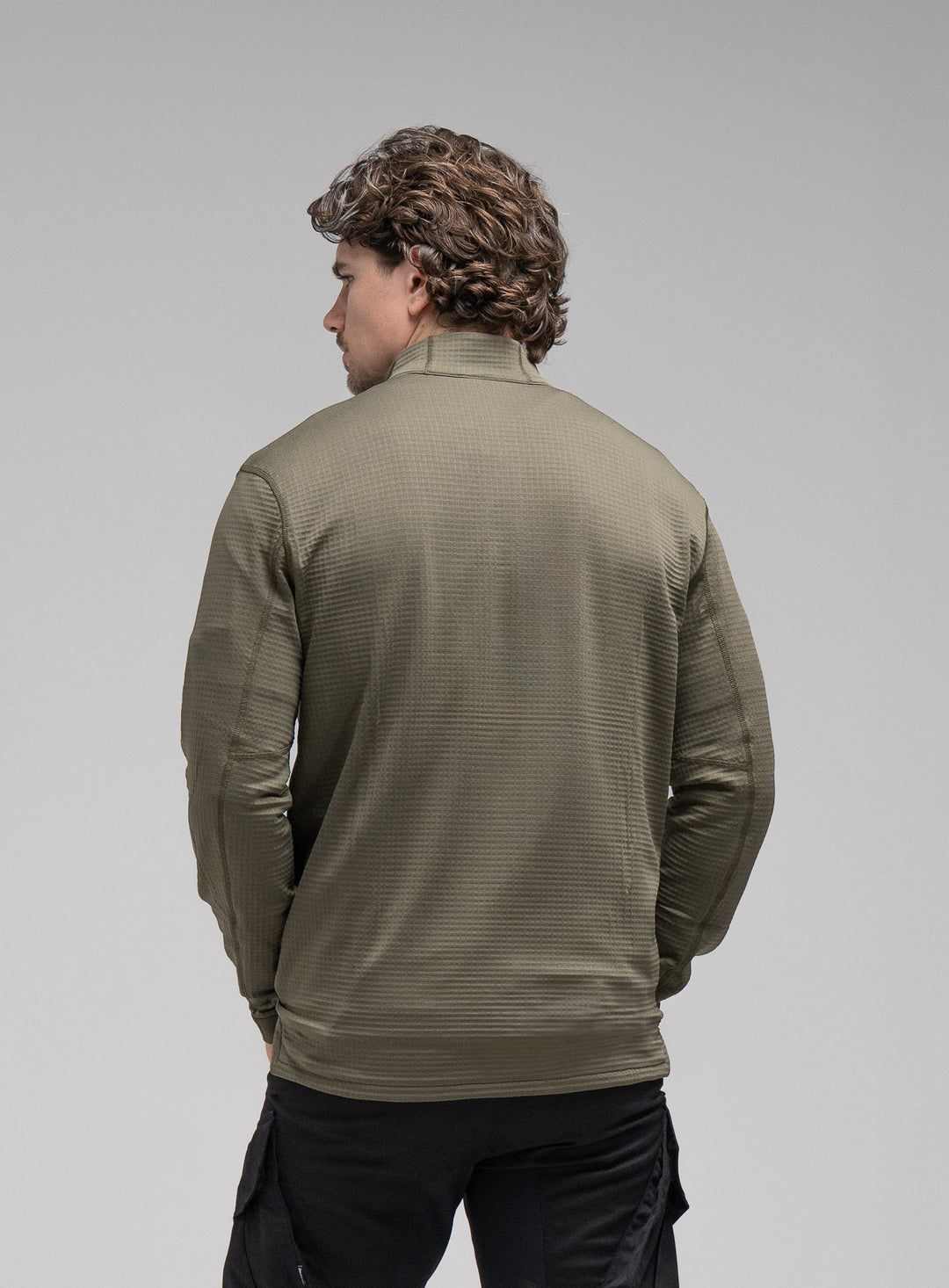 Siege Tech Fleece Half Zip | Green Insulated Mid Layer | ThruDark