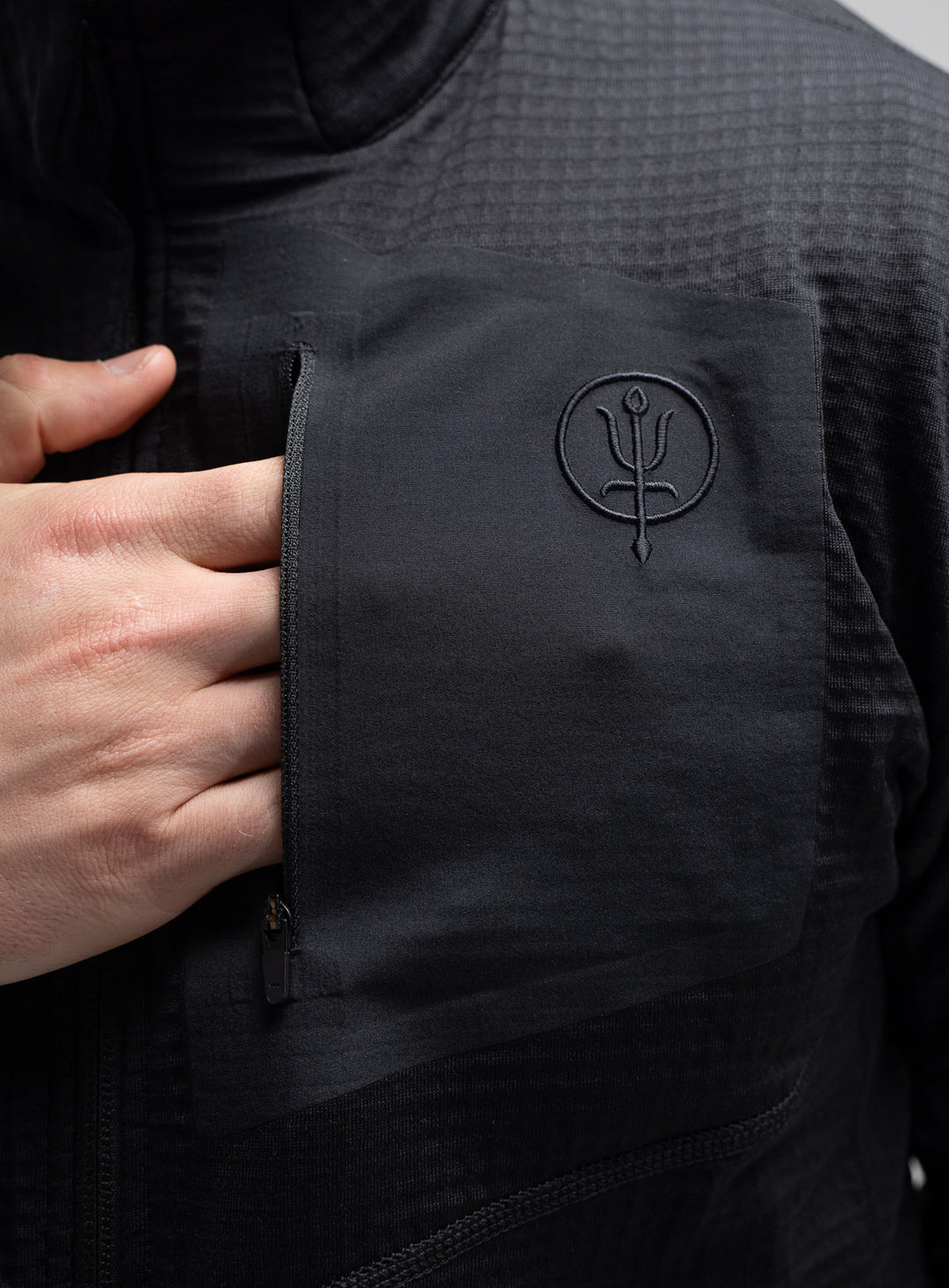 Siege Tech Fleece Half Zip | Black Insulated Mid Layer | ThruDark
