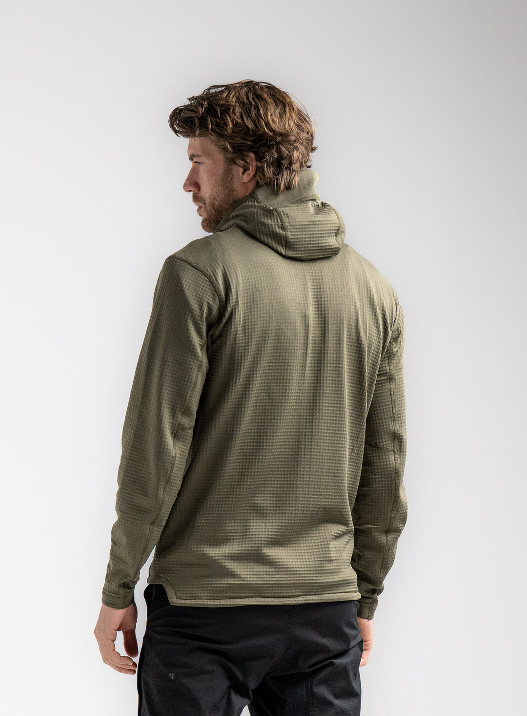 Siege Tech Fleece Hooded | Green Insulated Mid Layer | ThruDark
