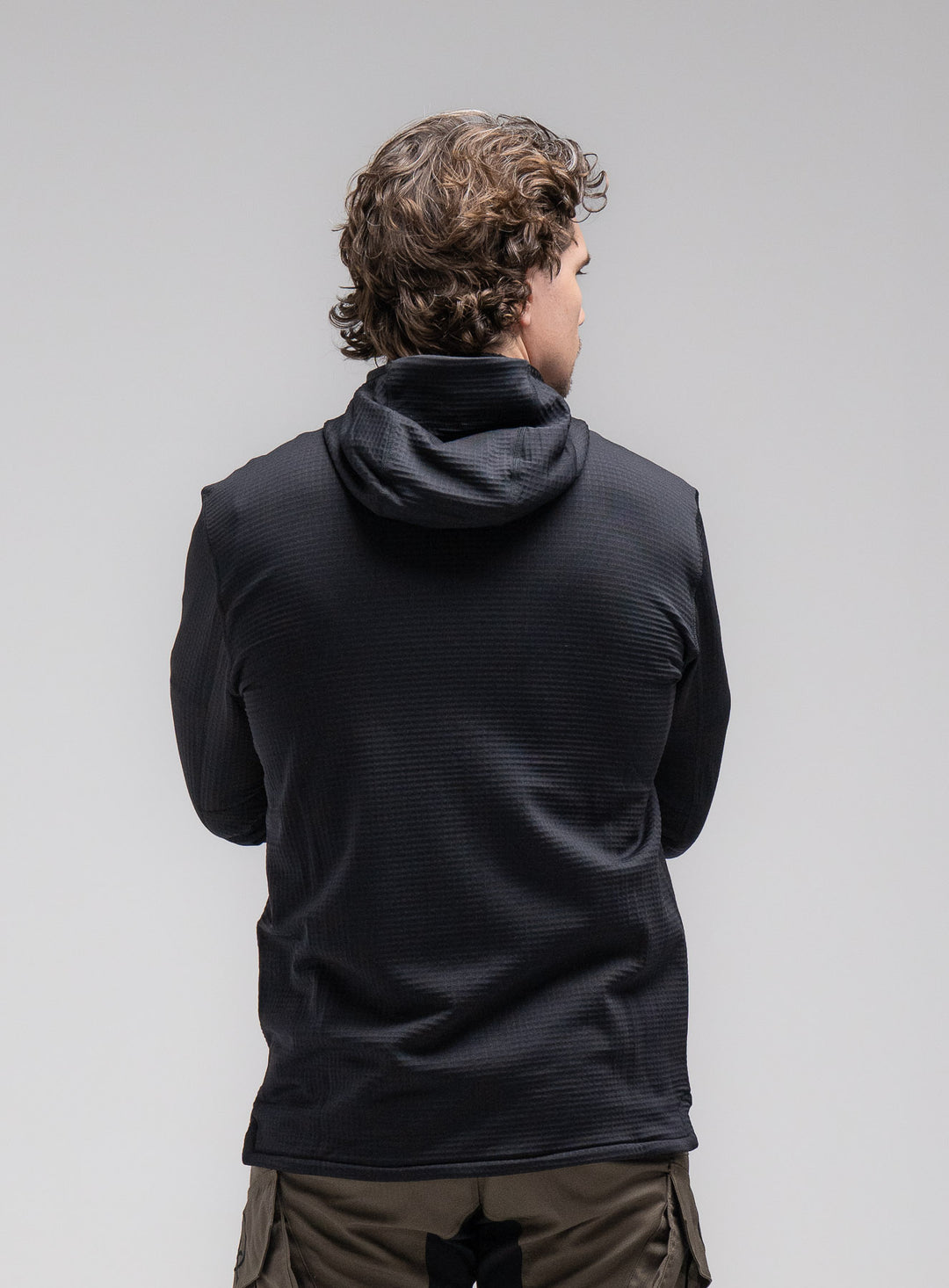Siege Tech Fleece Hooded | Black Insulated Mid Layer | ThruDark