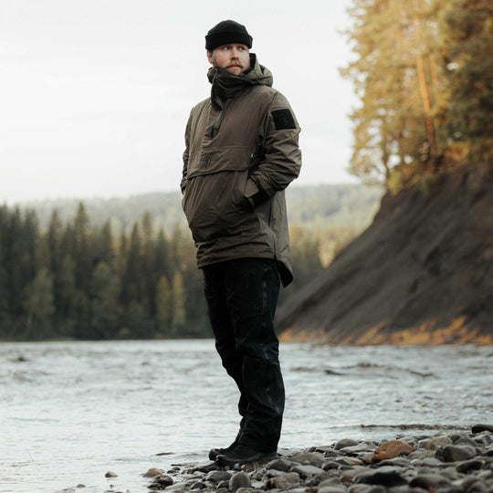 Scout Smock | Khaki Waterproof & Insulated Pullover Jacket | ThruDark