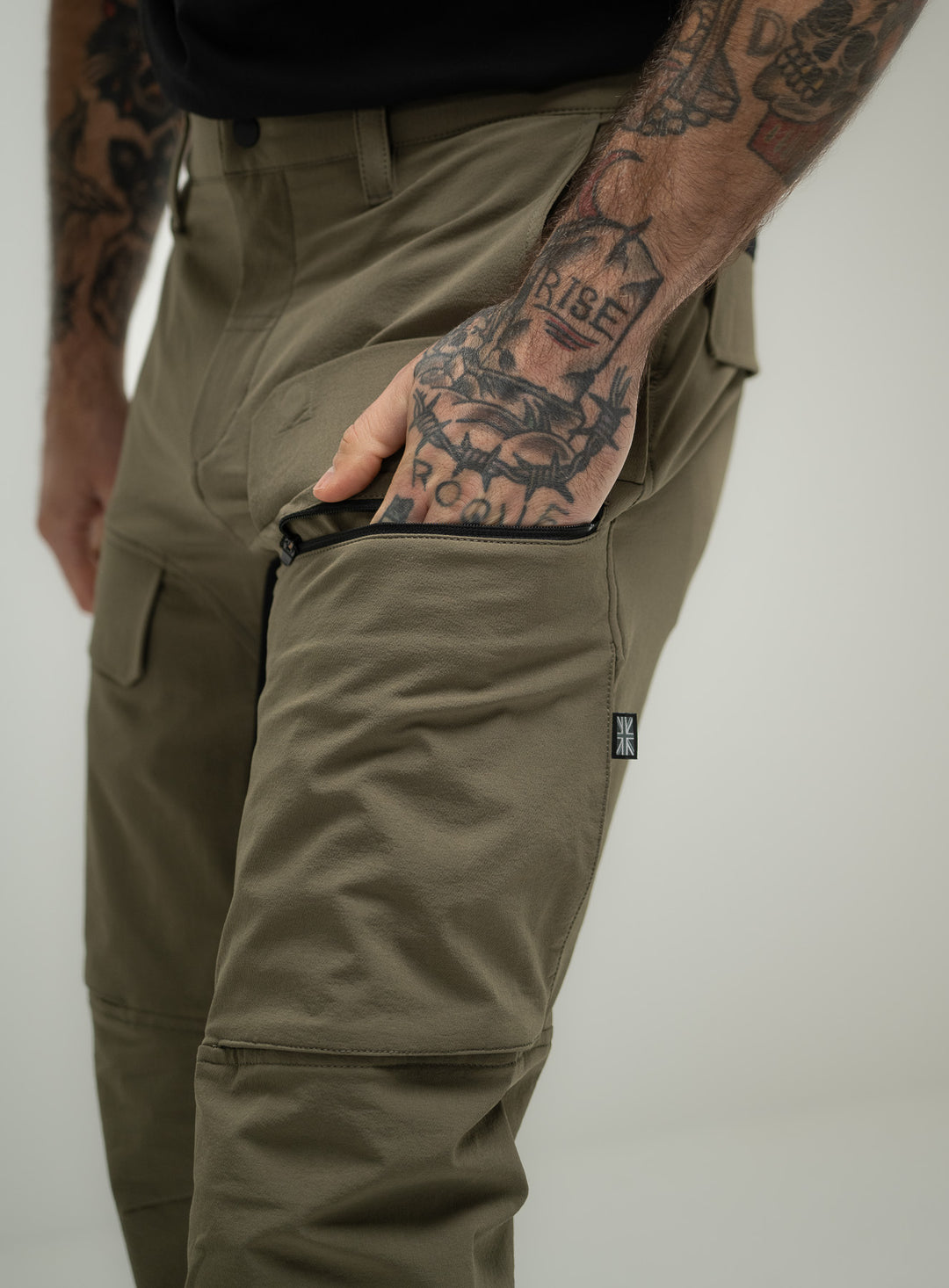 Strike Pants | Khaki Tapered Utility & Technical Trousers | ThruDark