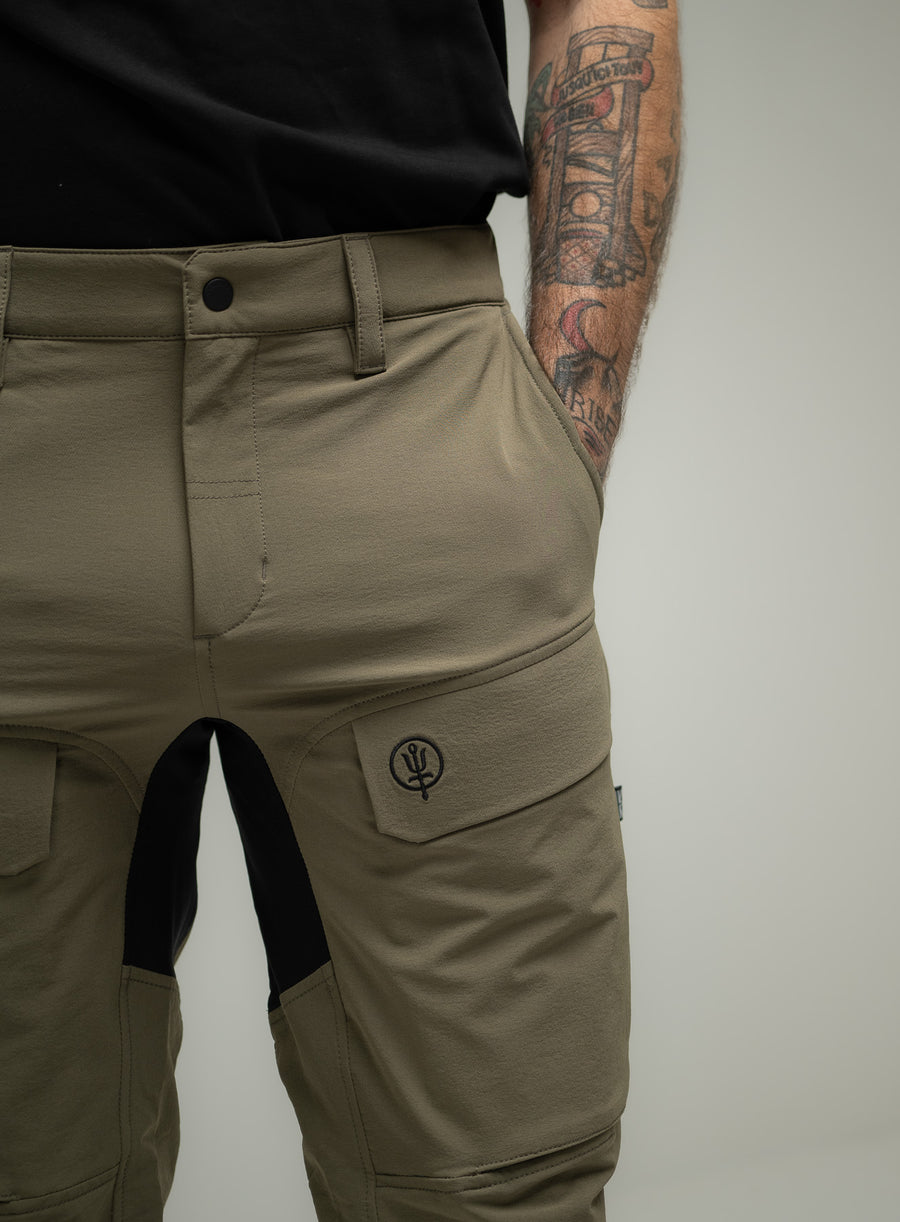 Strike Pants | Khaki Tapered Utility & Technical Trousers | ThruDark