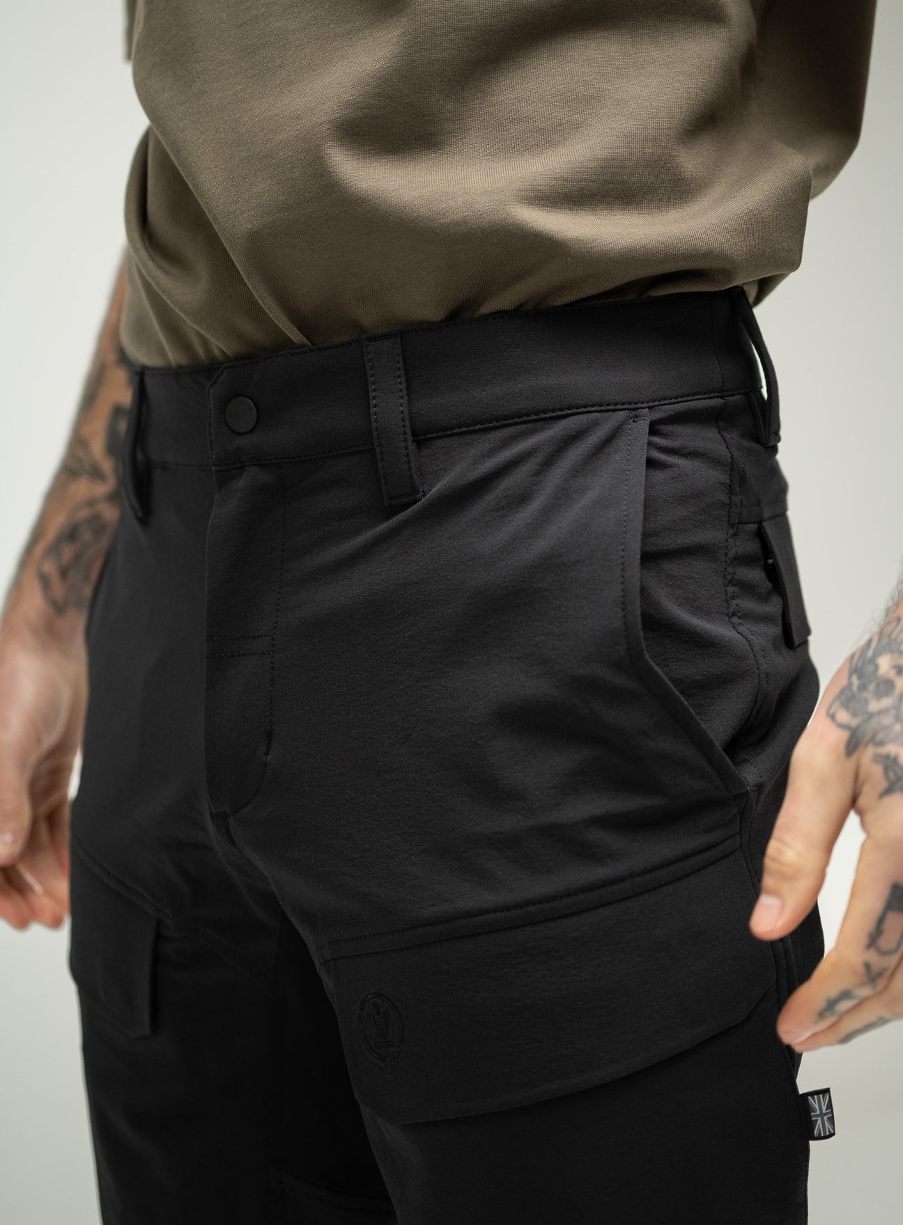 Strike Pants | Black Tapered Utility & Technical Trousers | ThruDark