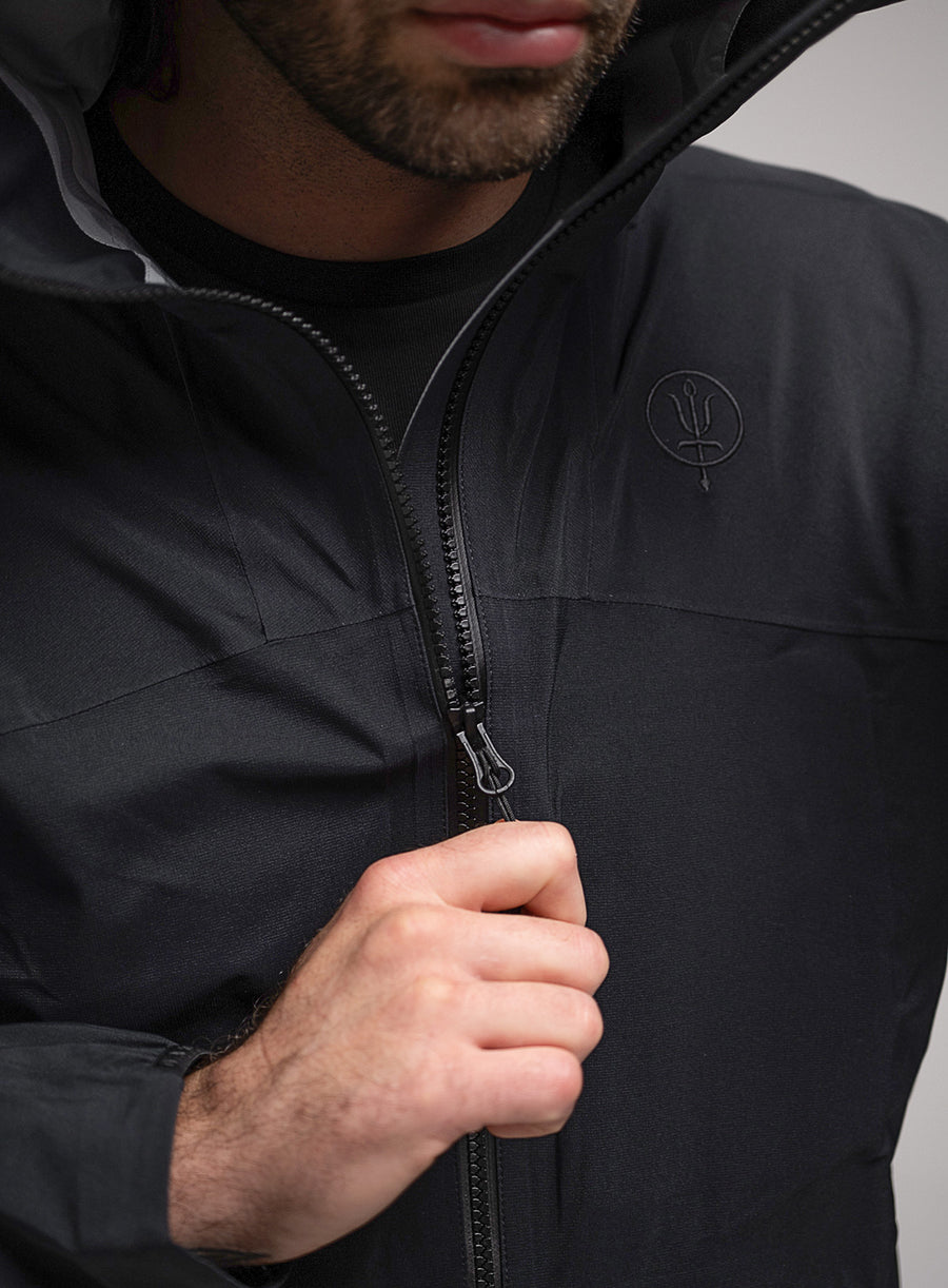Vanguard Jacket | Black Lightweight & Waterproof Jacket | ThruDark