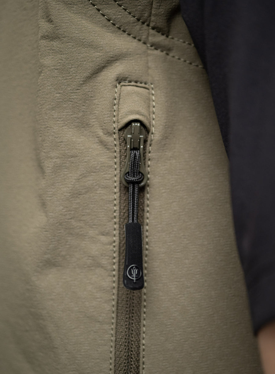 Veles Gilet | Green Soft Shell Gilet for Technical Pursuits | ThruDark