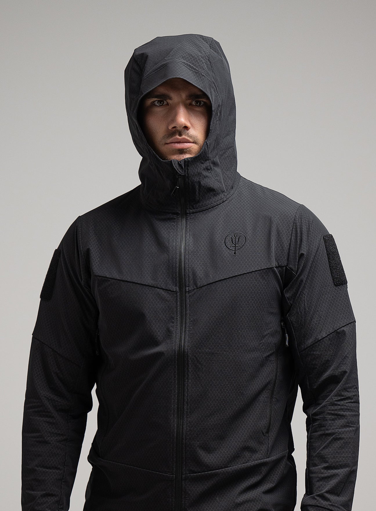 Veles Jacket | Black Soft Shell For Technical Pursuits | ThruDark