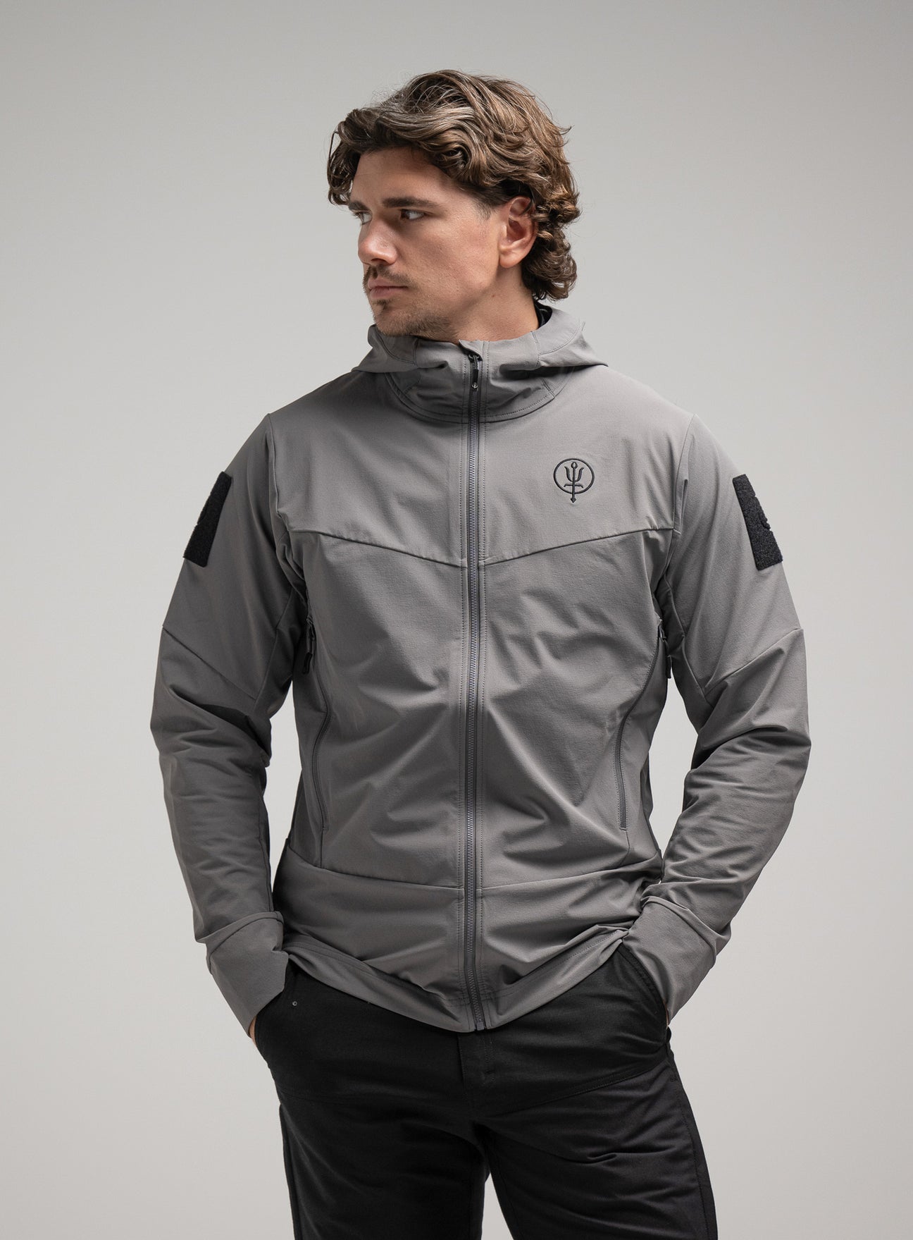 Veles Jacket | Grey Soft Shell For Technical Pursuits | ThruDark