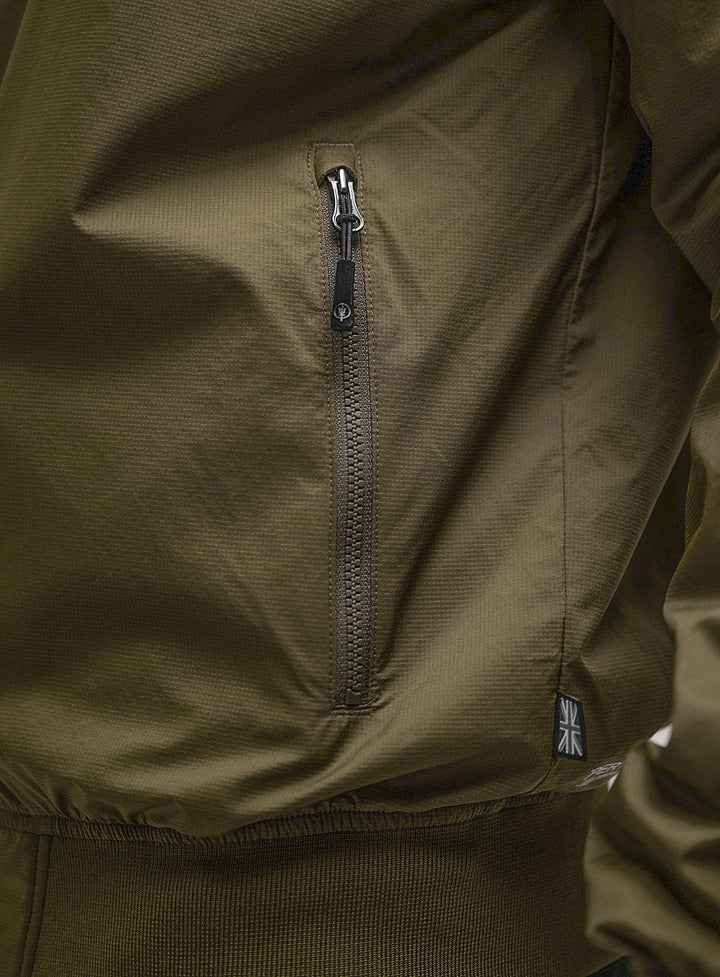 Wraith Bomber Jacket | Green Lightweight Soft Shell | ThruDark