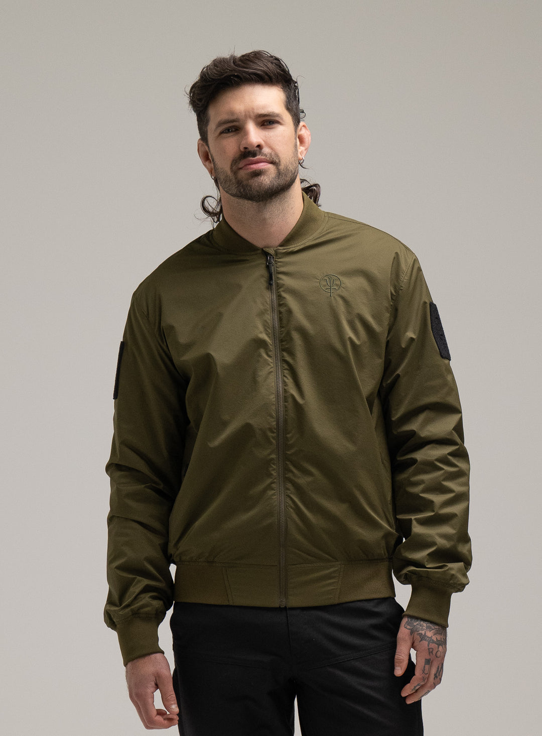 Wraith Bomber Jacket | Green Lightweight Soft Shell | ThruDark