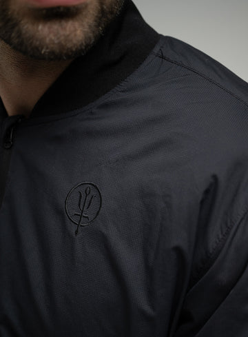 Wraith Bomber Jacket | Black Lightweight Soft Shell | ThruDark
