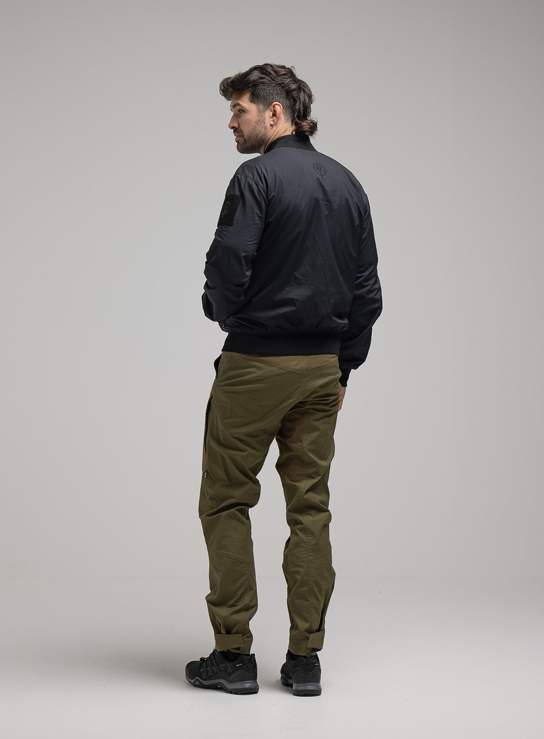 Wraith Bomber Jacket | Black Lightweight Soft Shell | ThruDark