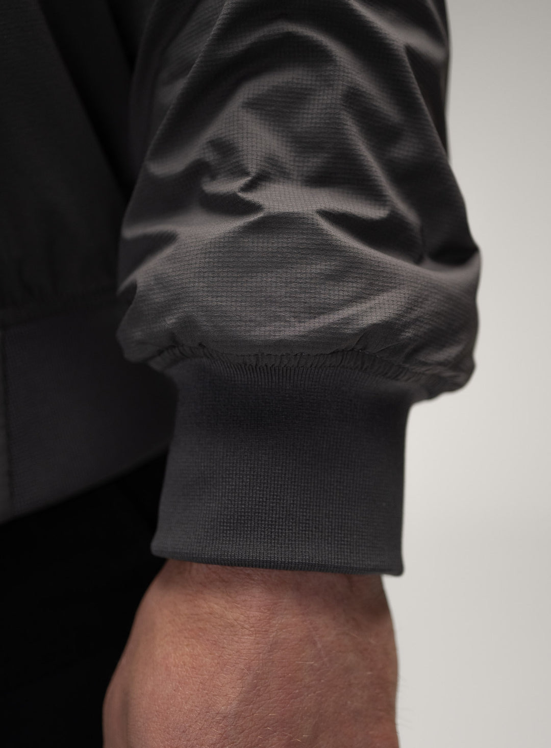 Wraith Bomber Jacket | Grey Lightweight Soft Shell | ThruDark