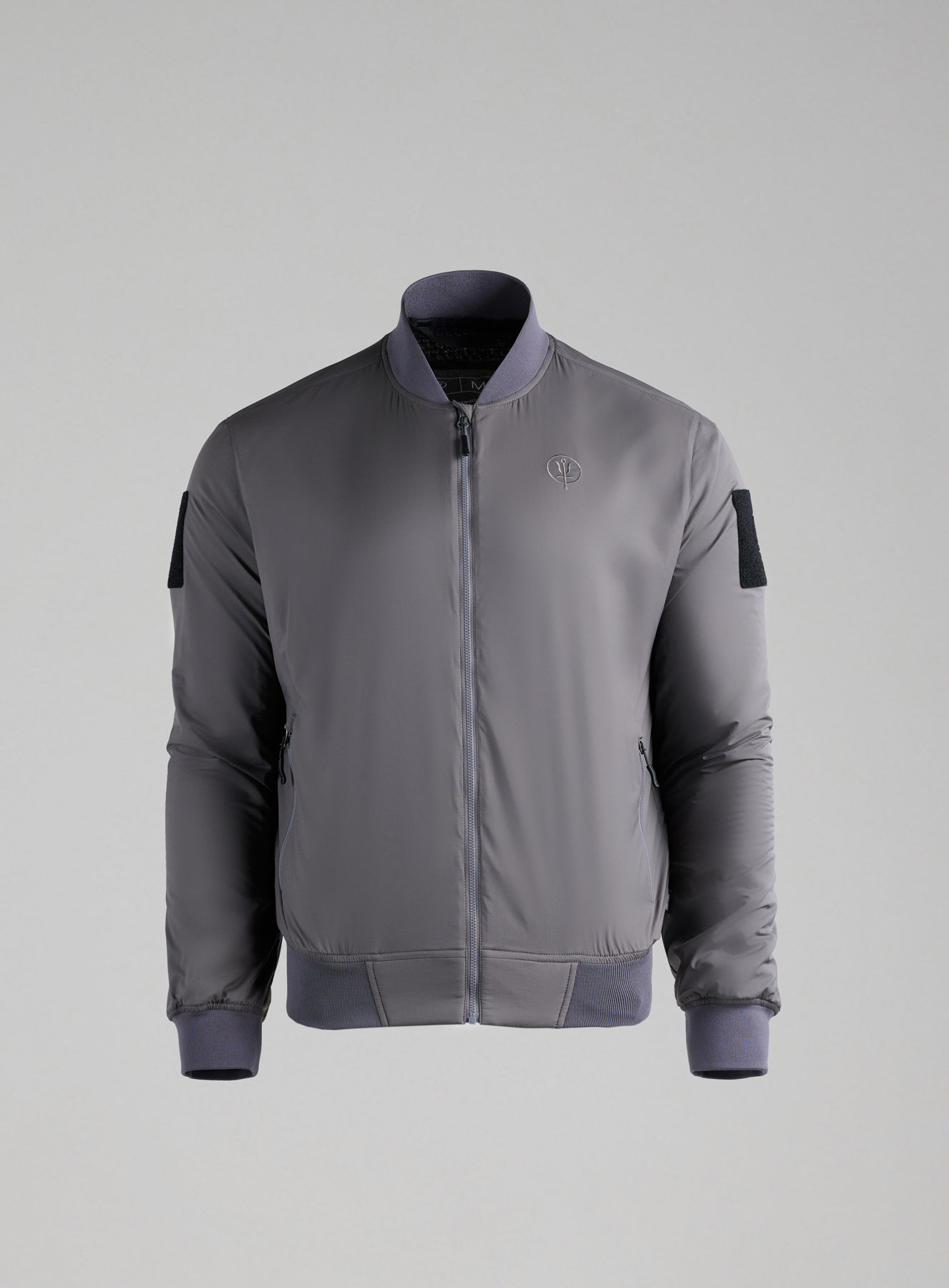 Wraith Bomber Jacket | Grey Lightweight Soft Shell | ThruDark