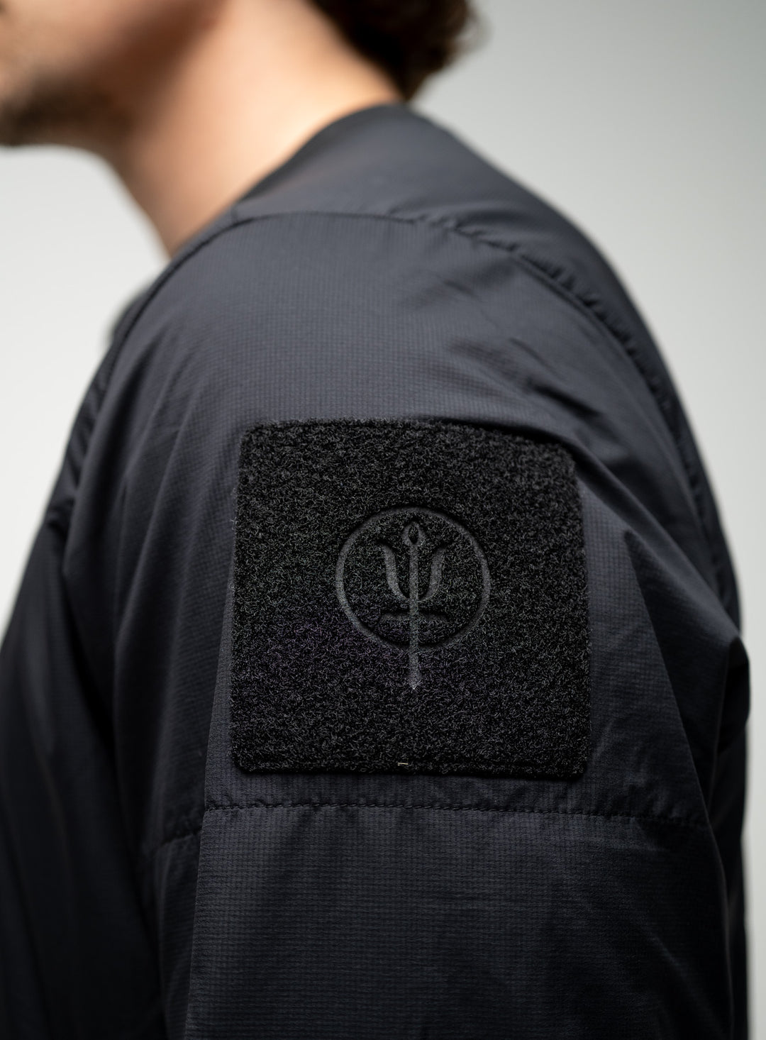 Wraith Crew | Black Lightweight & Insulated Pullover | ThruDark
