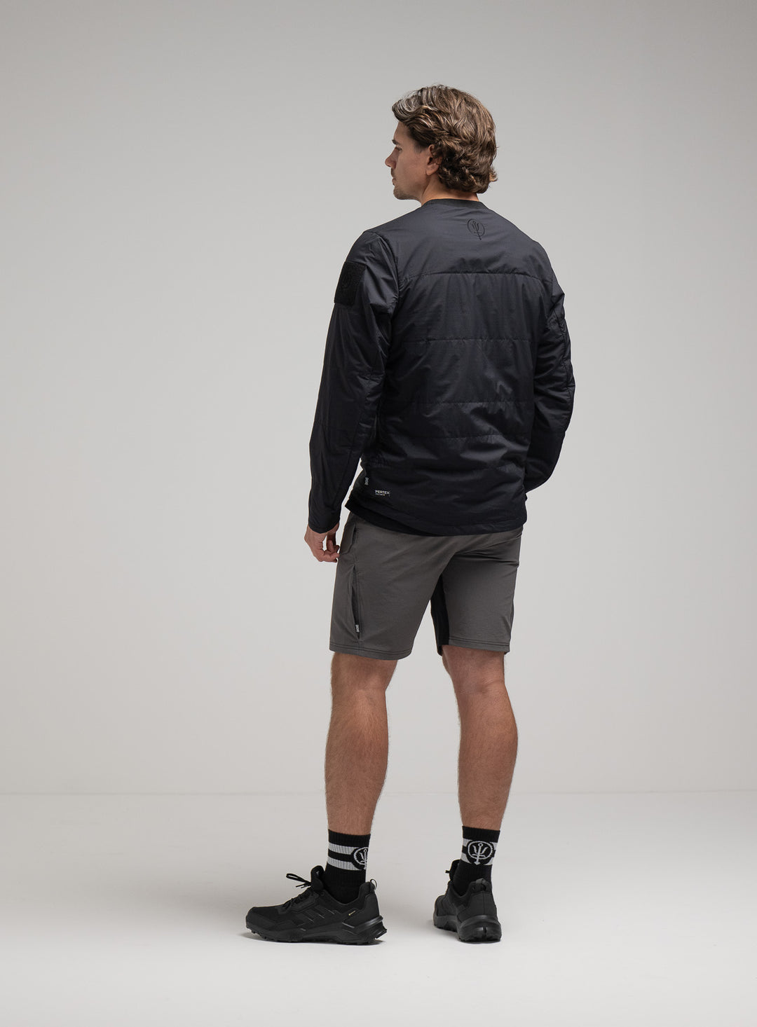Wraith Crew | Black Lightweight & Insulated Pullover | ThruDark