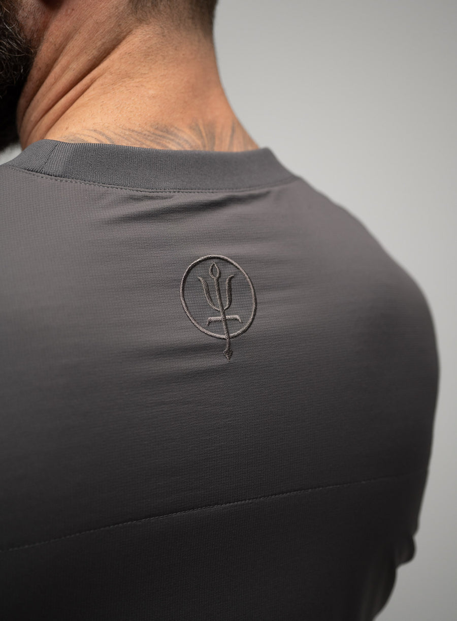 Wraith Crew | Grey Lightweight & Insulated Pullover | ThruDark