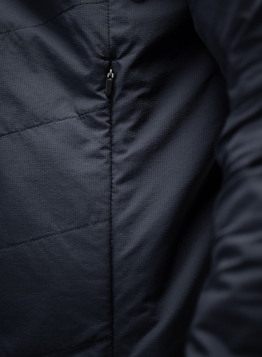Wraith Hooded Jacket | Navy Blue Lightweight Soft Shell | ThruDark