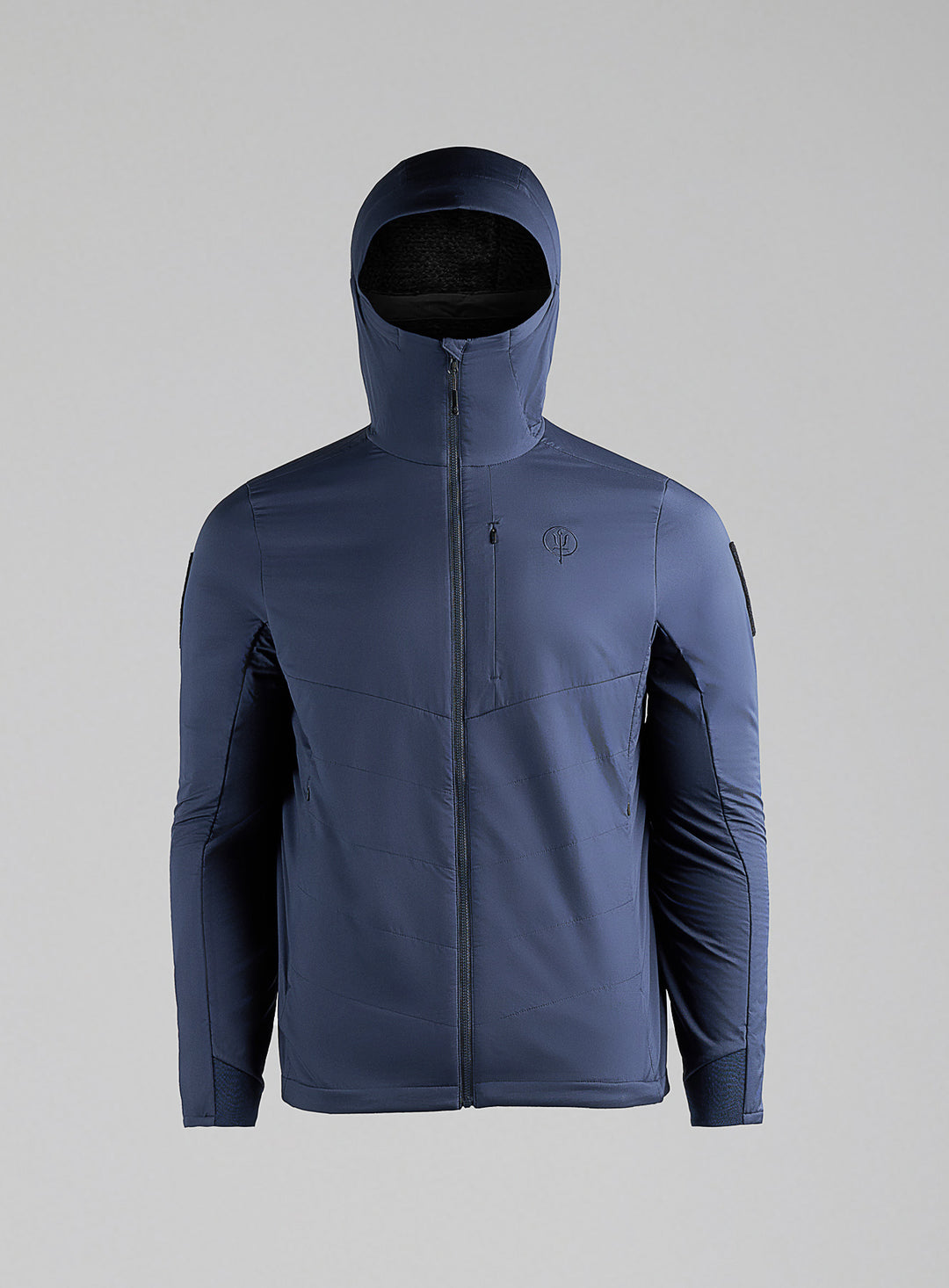 Wraith Hooded Jacket | Navy Blue Lightweight Soft Shell | ThruDark