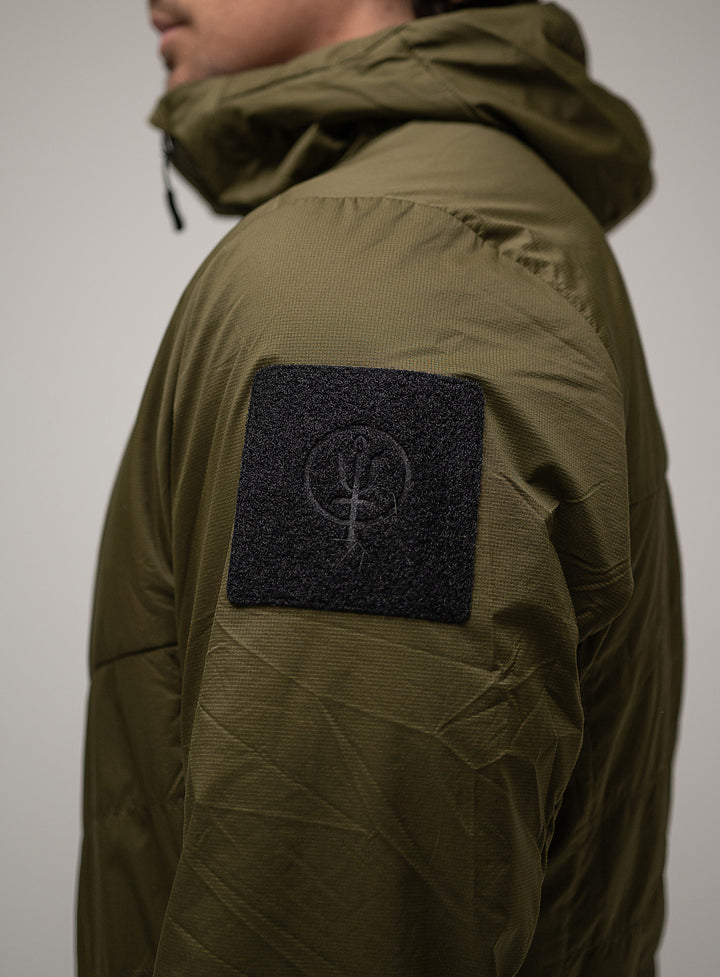 Wraith Hooded Jacket | Green Lightweight Soft Shell | ThruDark