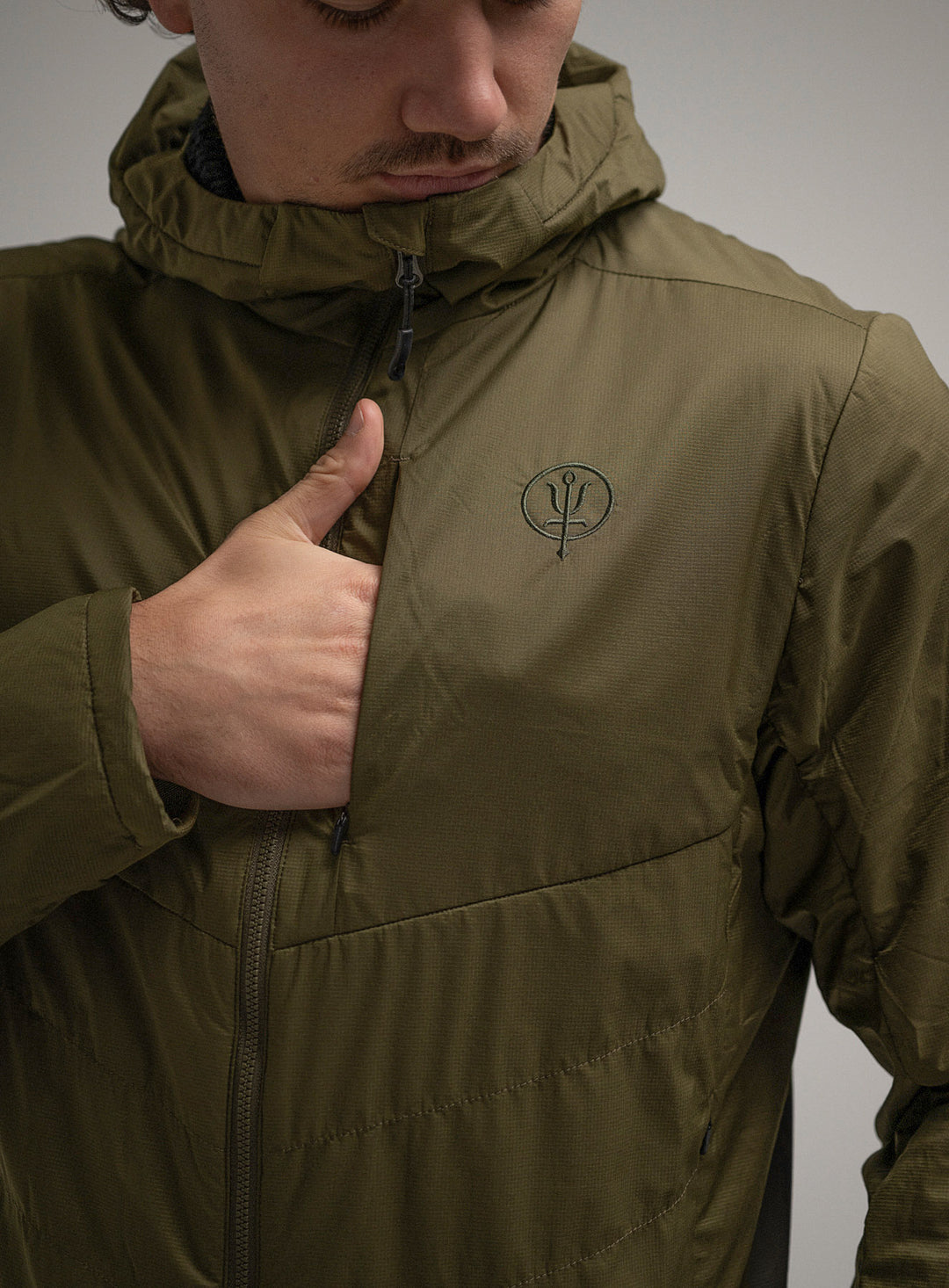 Wraith Hooded Jacket | Green Lightweight Soft Shell | ThruDark