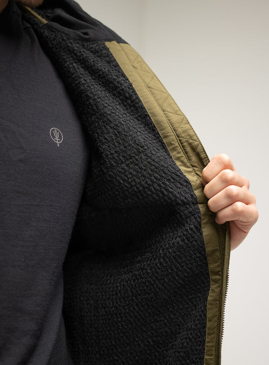 Wraith Hooded Jacket | Green Lightweight Soft Shell | ThruDark