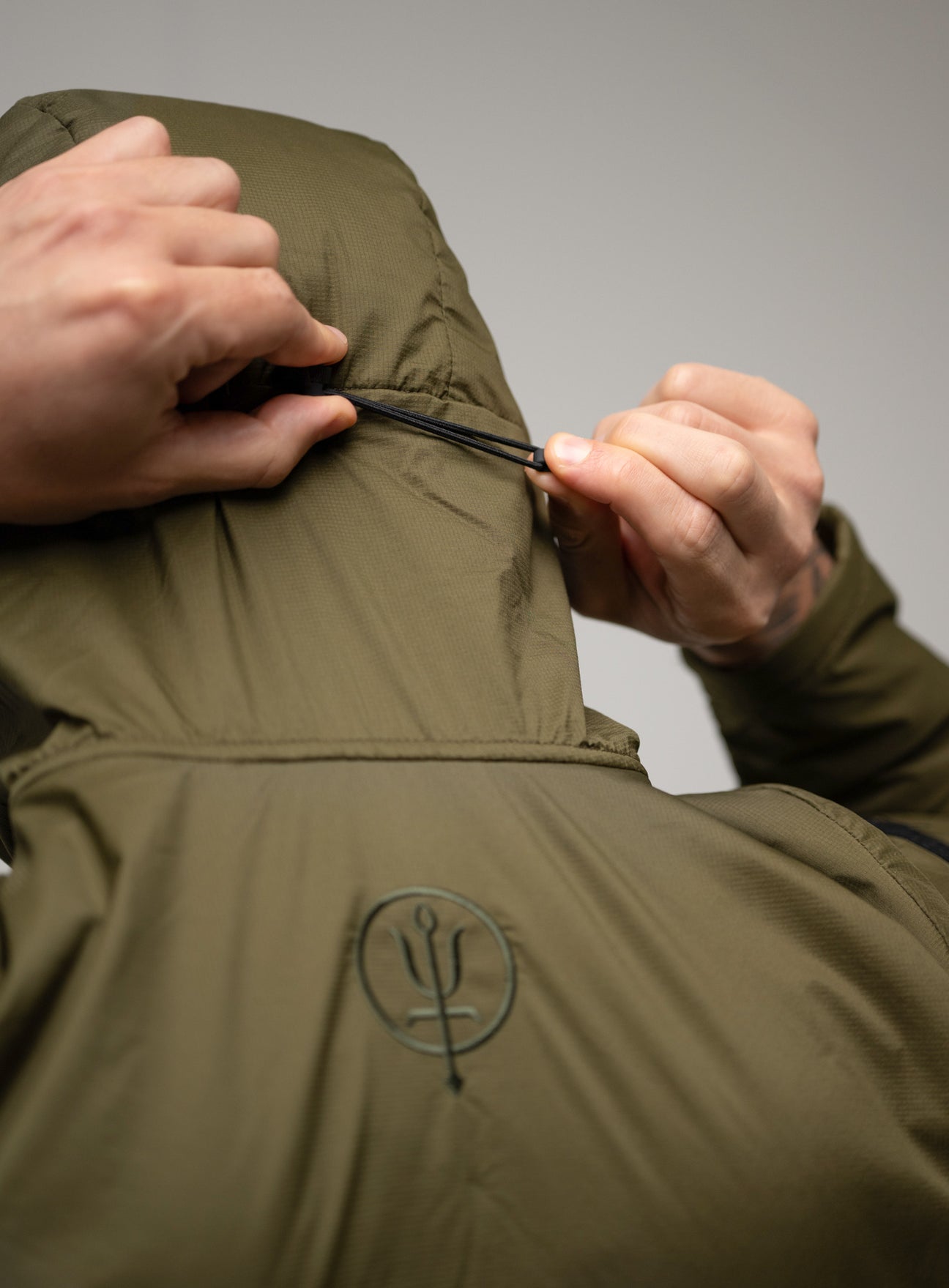 Wraith Hooded Jacket | Green Lightweight Soft Shell | ThruDark