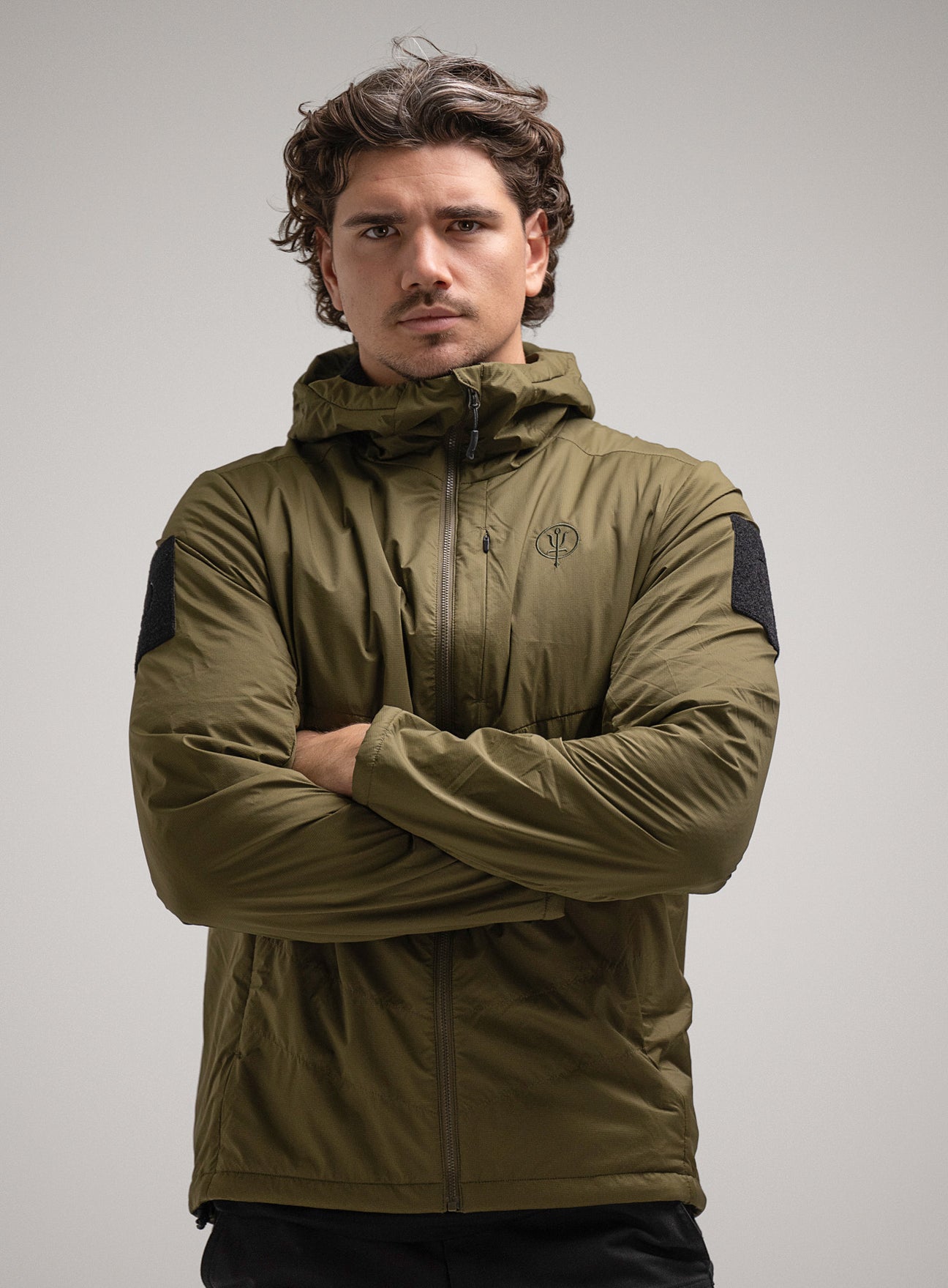 Wraith Hooded Jacket | Green Lightweight Soft Shell | ThruDark