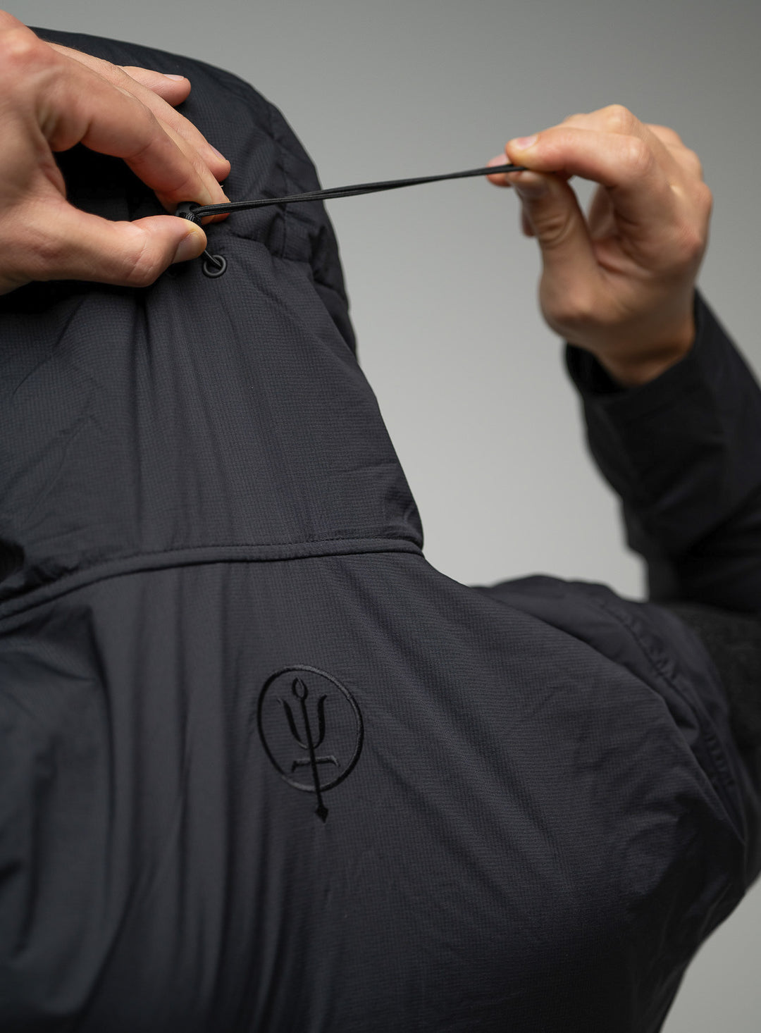 Wraith Hooded Jacket | Black Lightweight Soft Shell | ThruDark