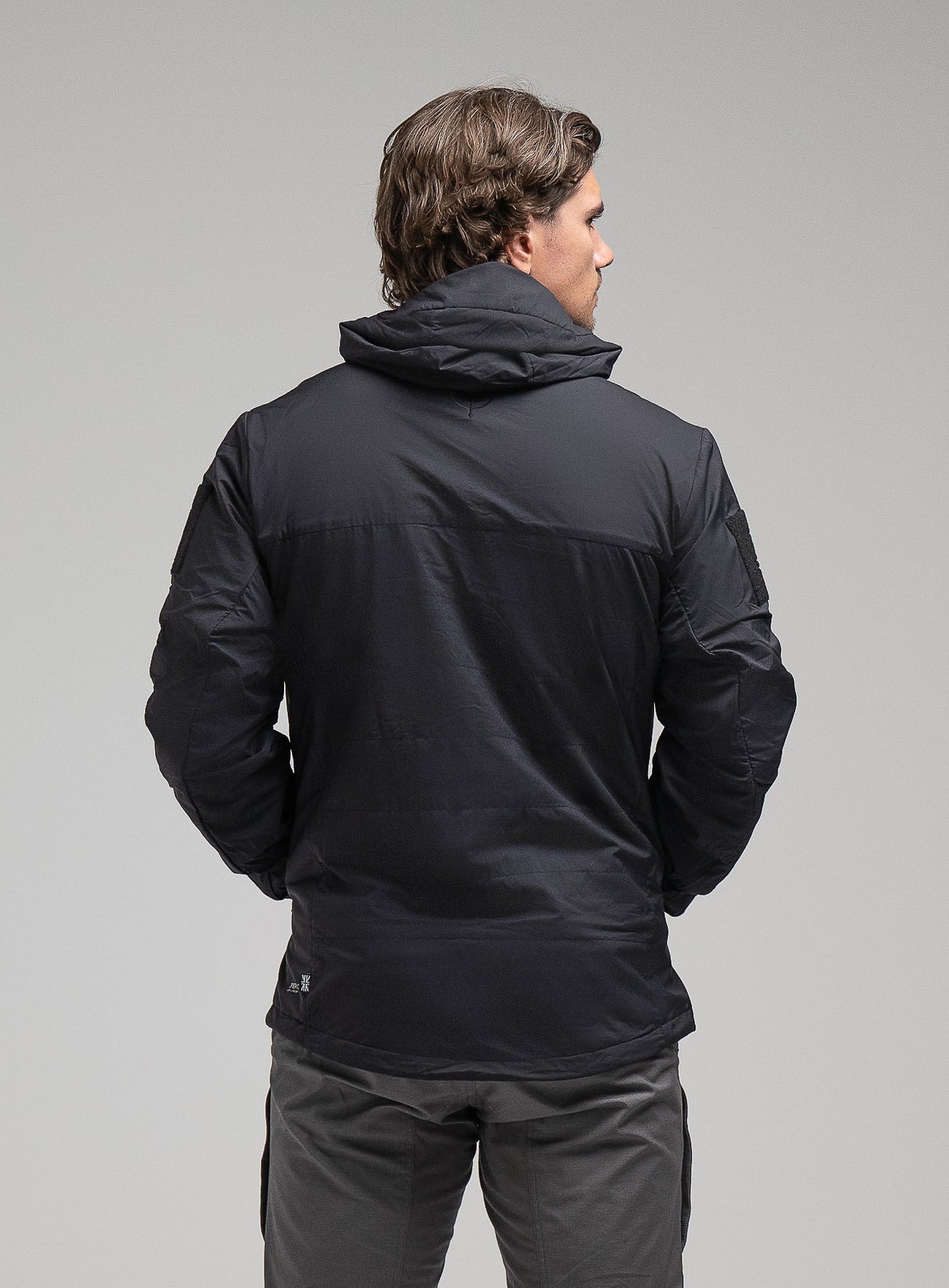 Wraith Hooded Jacket | Black Lightweight Soft Shell | ThruDark