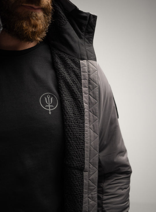 Wraith Hooded Jacket | Grey Lightweight Soft Shell | ThruDark