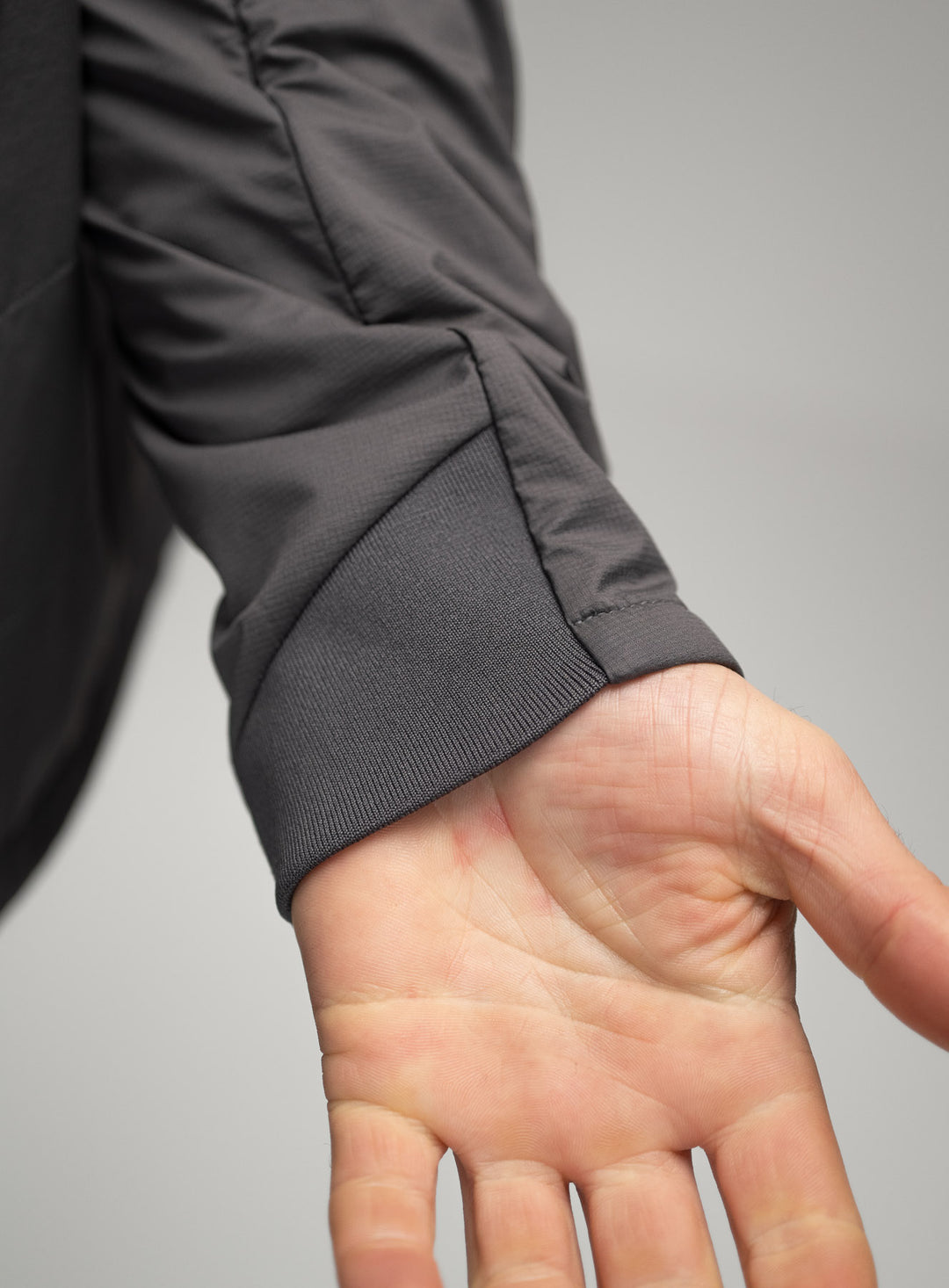 Wraith Hooded Jacket | Grey Lightweight Soft Shell | ThruDark