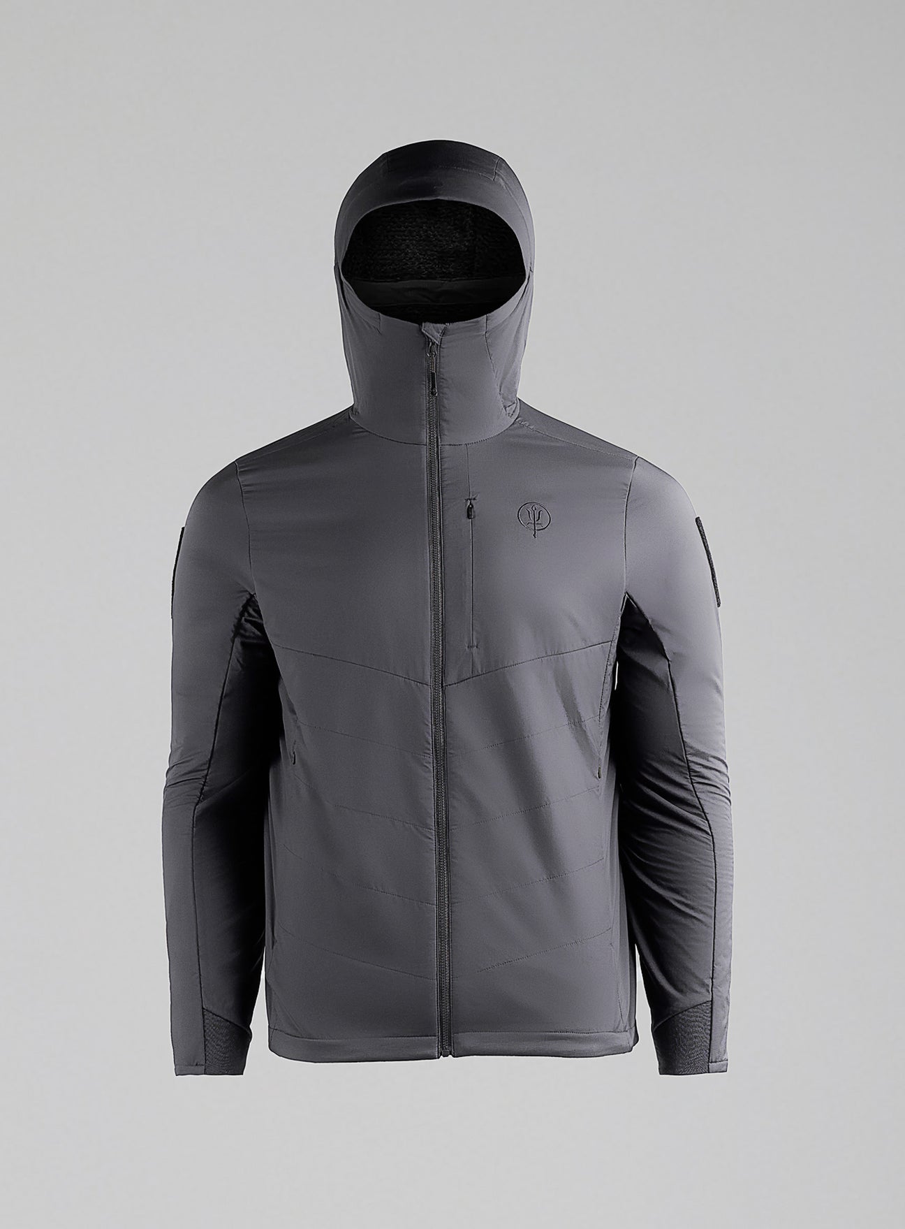Wraith Hooded Jacket | Grey Lightweight Soft Shell | ThruDark
