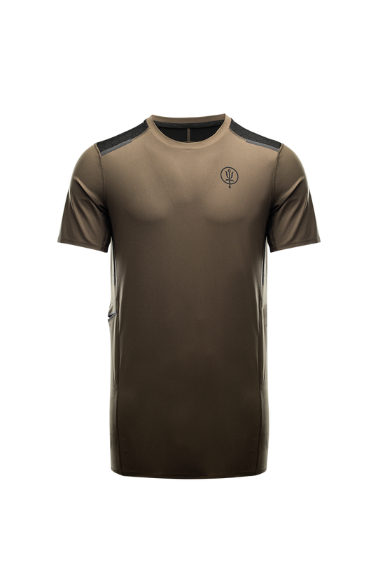 FORCE VELOCITY TSHIRT | Khaki Performance Activewear for the Gym – ThruDark