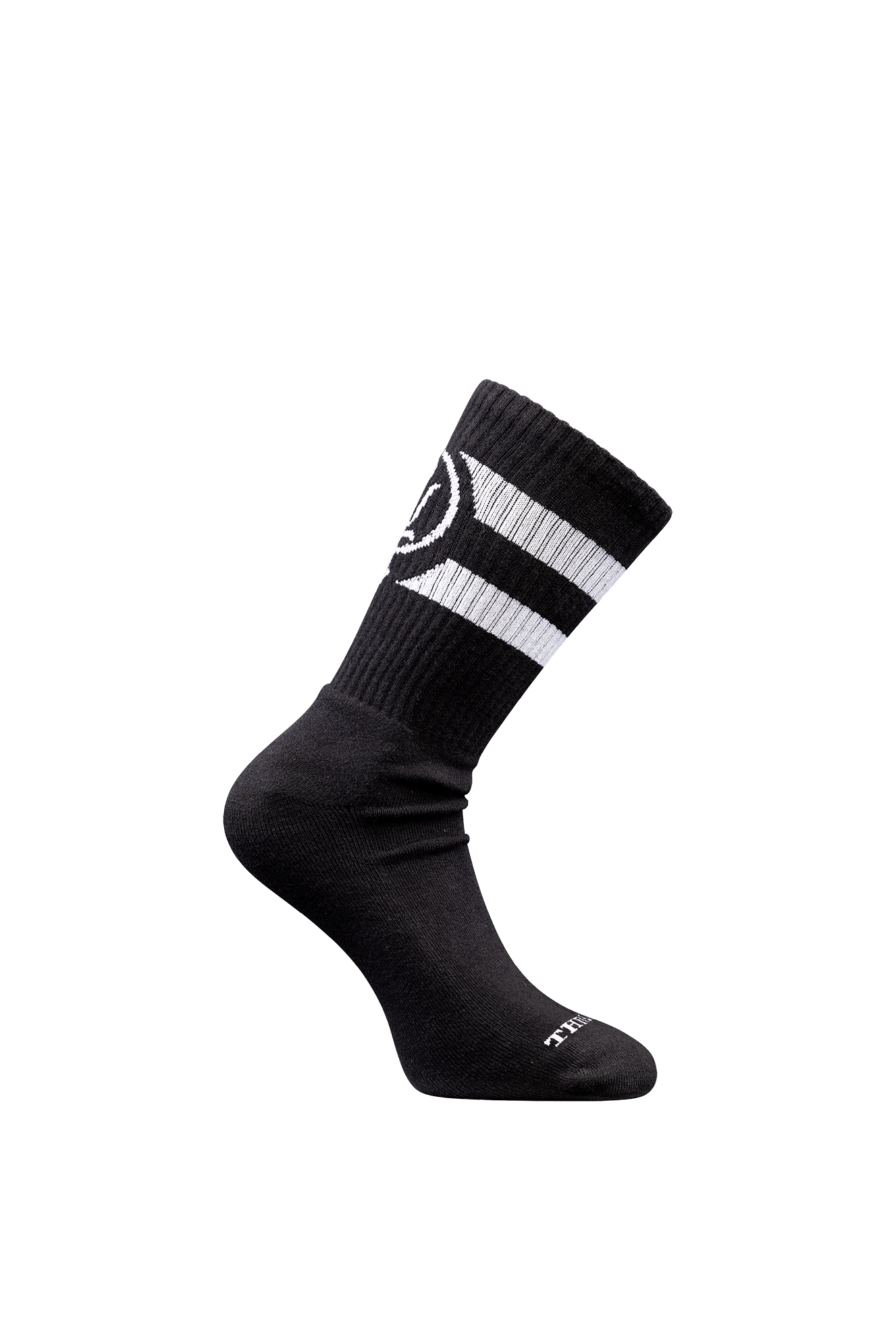CREW INSIGNIA SOCKS | Black Crew Sports Socks – ThruDark