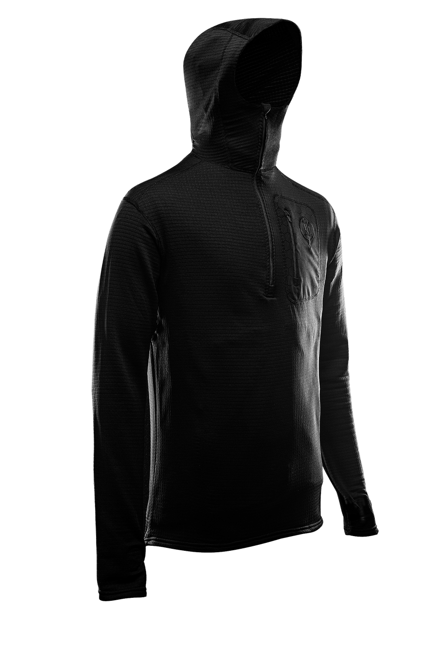 SIEGE HOODED BASE LAYER | Hiking Thermal Compression Top Hoody – ThruDark